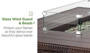 Fire Pit with Wind Guard - for Amazing Outdoor Dining