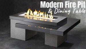 Modern Fire Pit Table has Ambiance, Heat & Style....