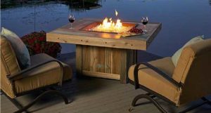 Rustic Fire Pit Table - 4 Features I Like, Including HIGH Heat